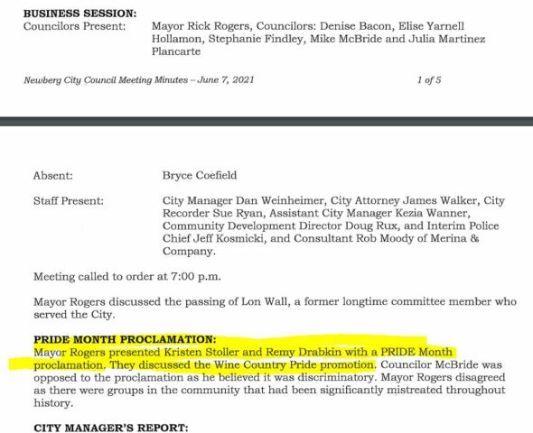 Newberg Mayor Rick Rogers' Affordable Housing Conflicts of Interest ...